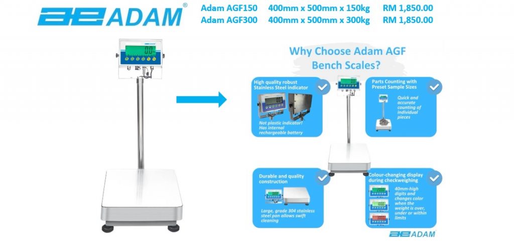 Adam AGF Bench Scale – Cardinal Malaysia